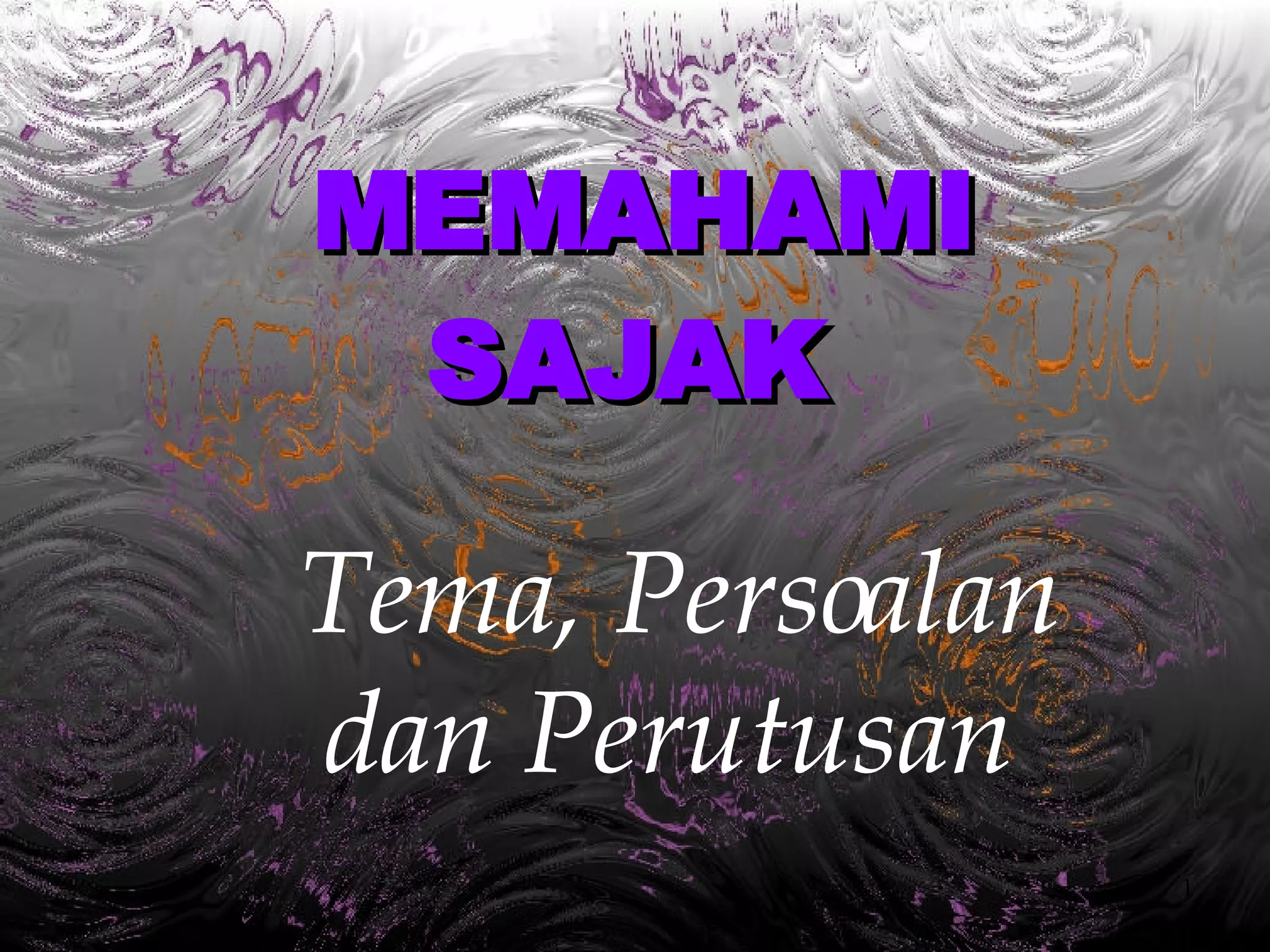 3 Persoalan Tema Perutusan | PPT