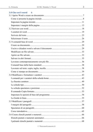 3 pettarin ecdl-word | PDF