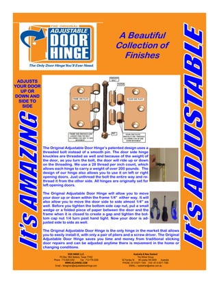 The Original Adjustable Door Hinge | PDF