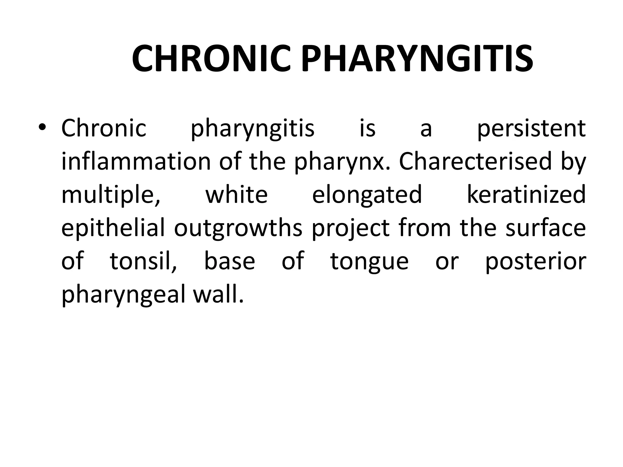 Pharyngitis- Easy PPT for Nursing Students | PDF