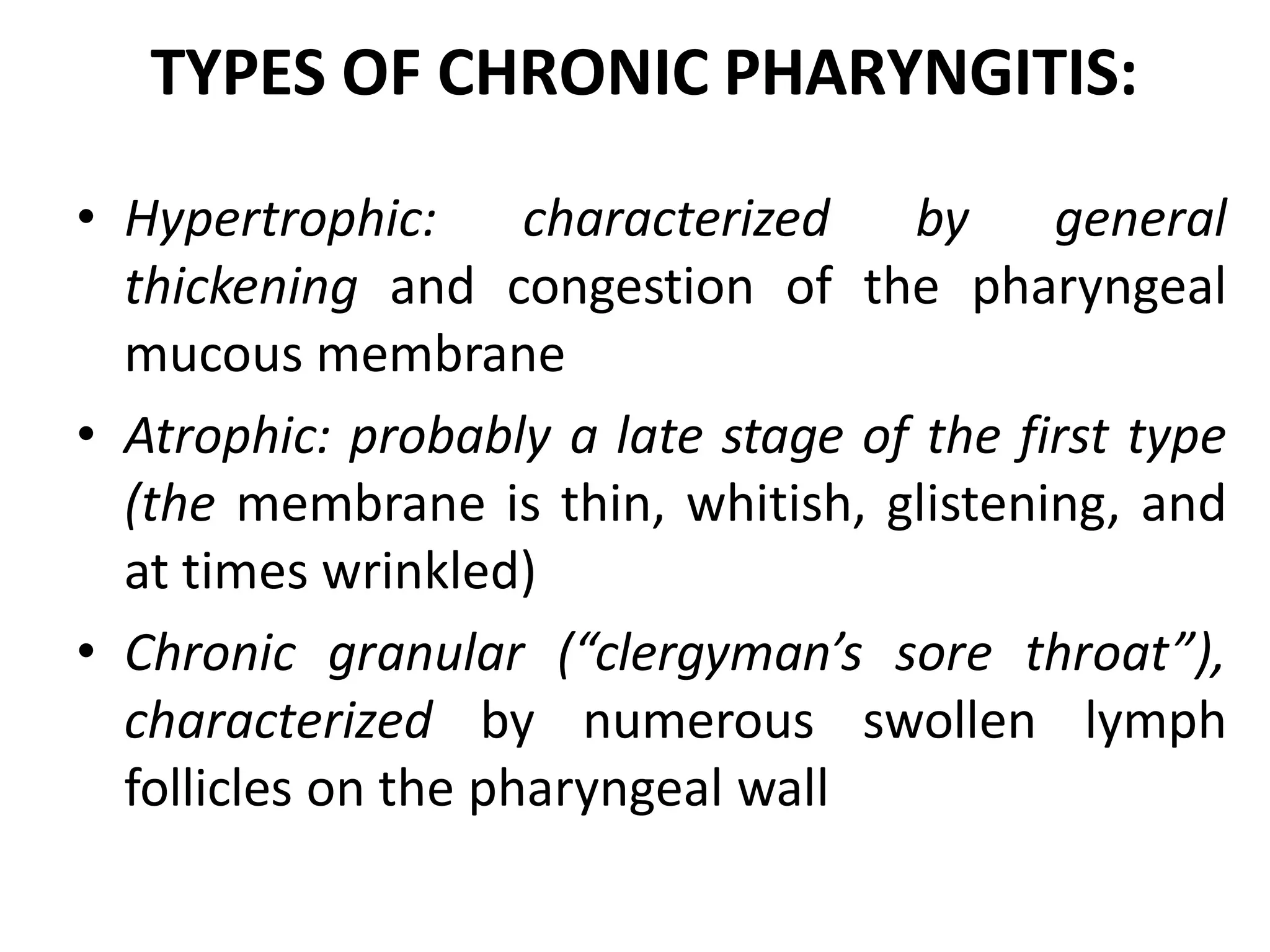 Pharyngitis- Easy PPT for Nursing Students | PDF