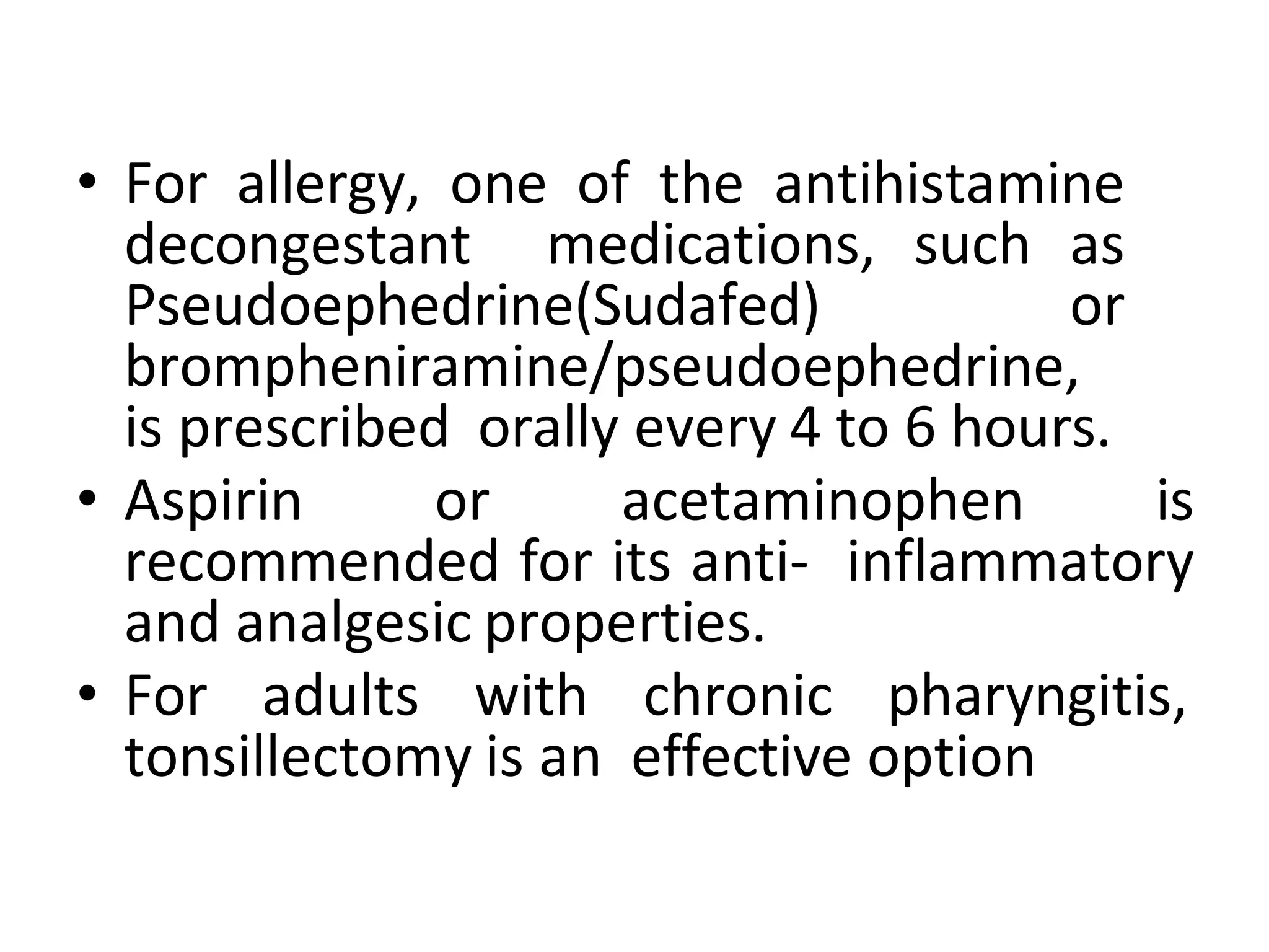 Pharyngitis- Easy PPT for Nursing Students | PDF