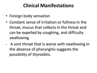 Pharyngitis- Easy PPT for Nursing Students | PDF