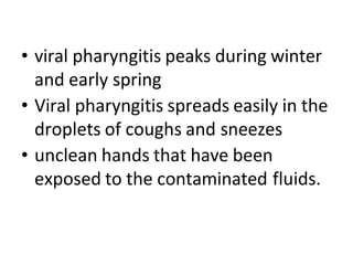 Pharyngitis- Easy PPT for Nursing Students | PDF