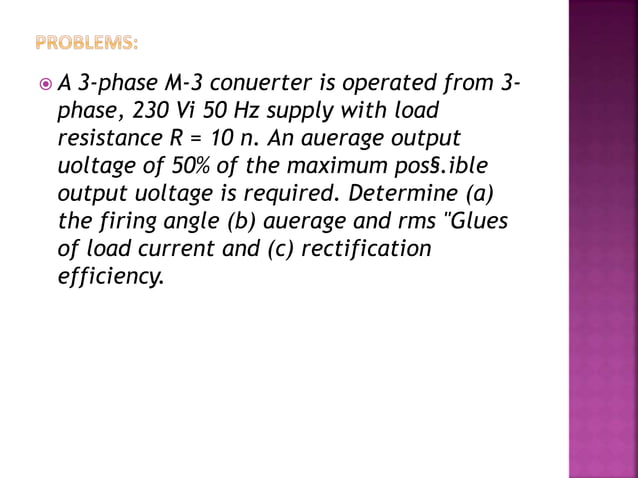 3 phase half wave controlled converter with r Load | PPTX | Consumer Electronics | Technology ...