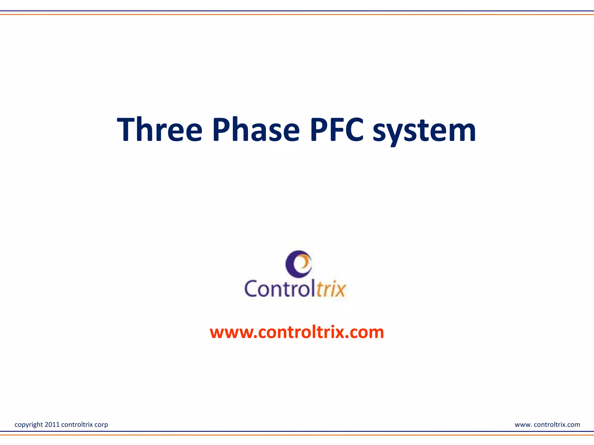 3 Phase Power Factor Correction (PFC) | PPTX