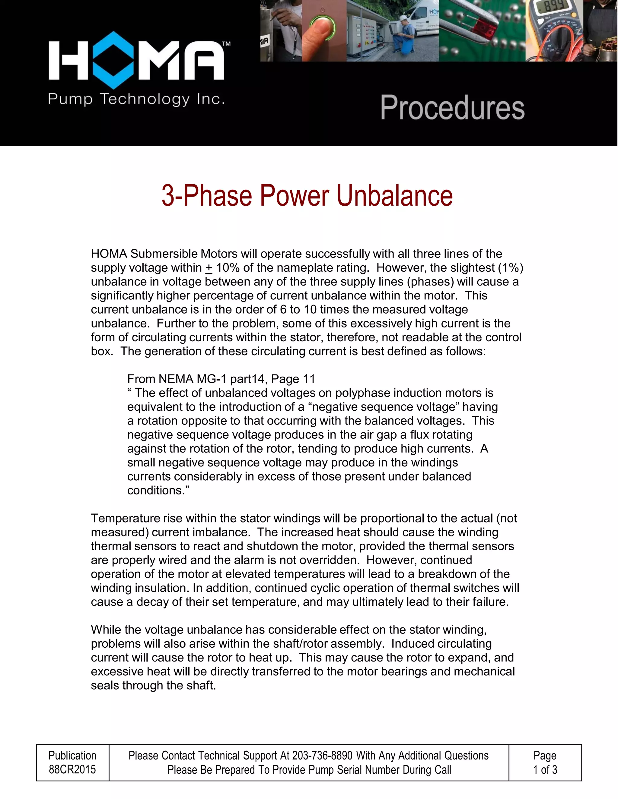 3 phase power unbalance | PDF