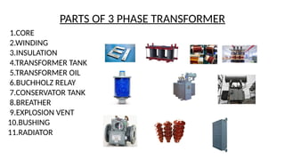 3 phase transformer construction and working | PPTX