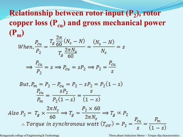 3 phase Induction Motor Torque-slip characteristics and Related ...