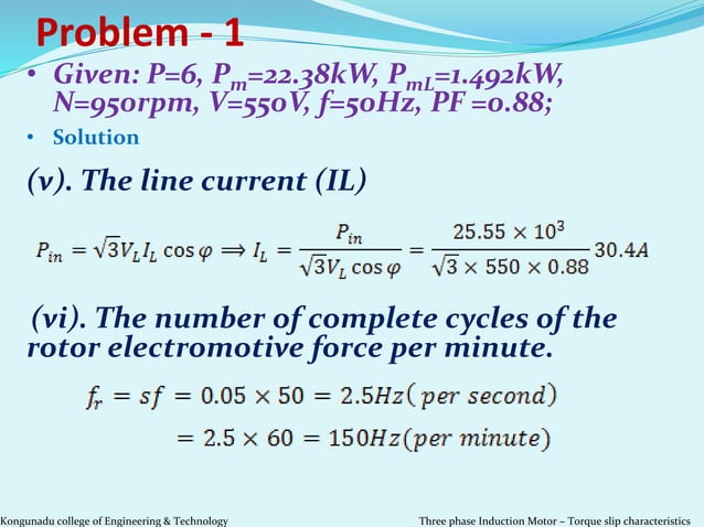 3 phase Induction Motor Torque-slip characteristics and Related ...