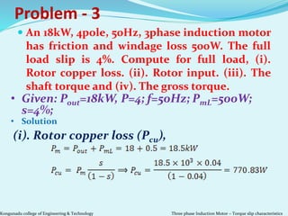3 phase Induction Motor Torque-slip characteristics and Related ...