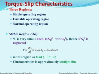 3 phase Induction Motor Torque-slip characteristics and Related ...