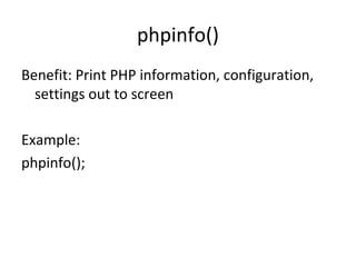 php 2 Function creating, calling, PHP built-in function | PPT