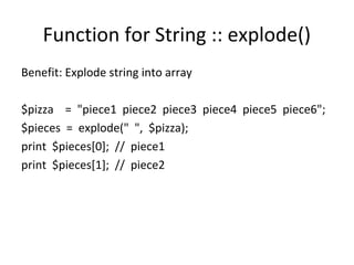 php 2 Function creating, calling, PHP built-in function | PPT