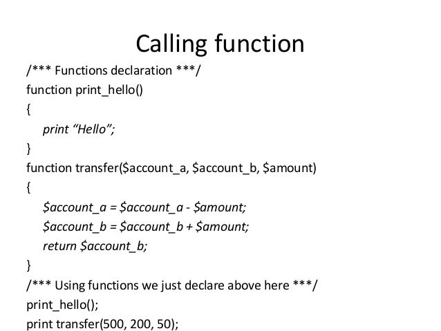 php 2 Function creating, calling, PHP built-in function