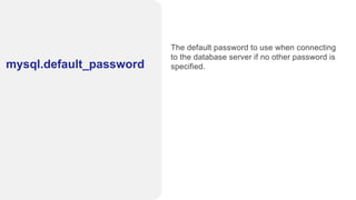 PHP ini Configuration.pptx | Web Development | Internet