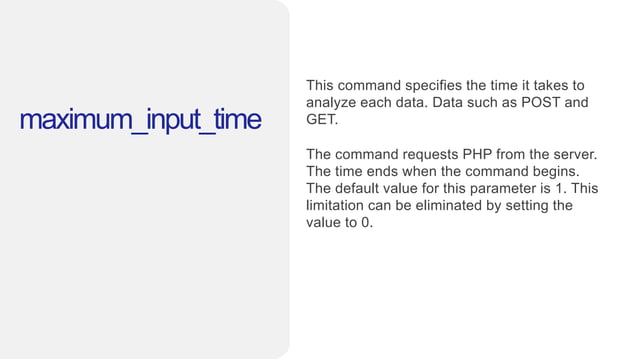 PHP ini Configuration.pptx | Web Development | Internet
