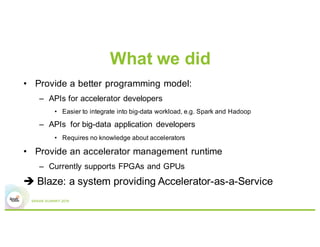 Deploying Accelerators At Datacenter Scale Using Spark | PDF