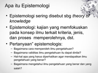 pilar filsafat ilmu | PPT
