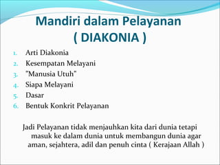 3 pilar liturgia kerigma-diakonia | PPT