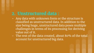 3 pillars of big data : structured data, semi structured data and ...
