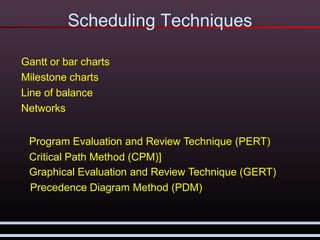3 planning and scheduling | PPT