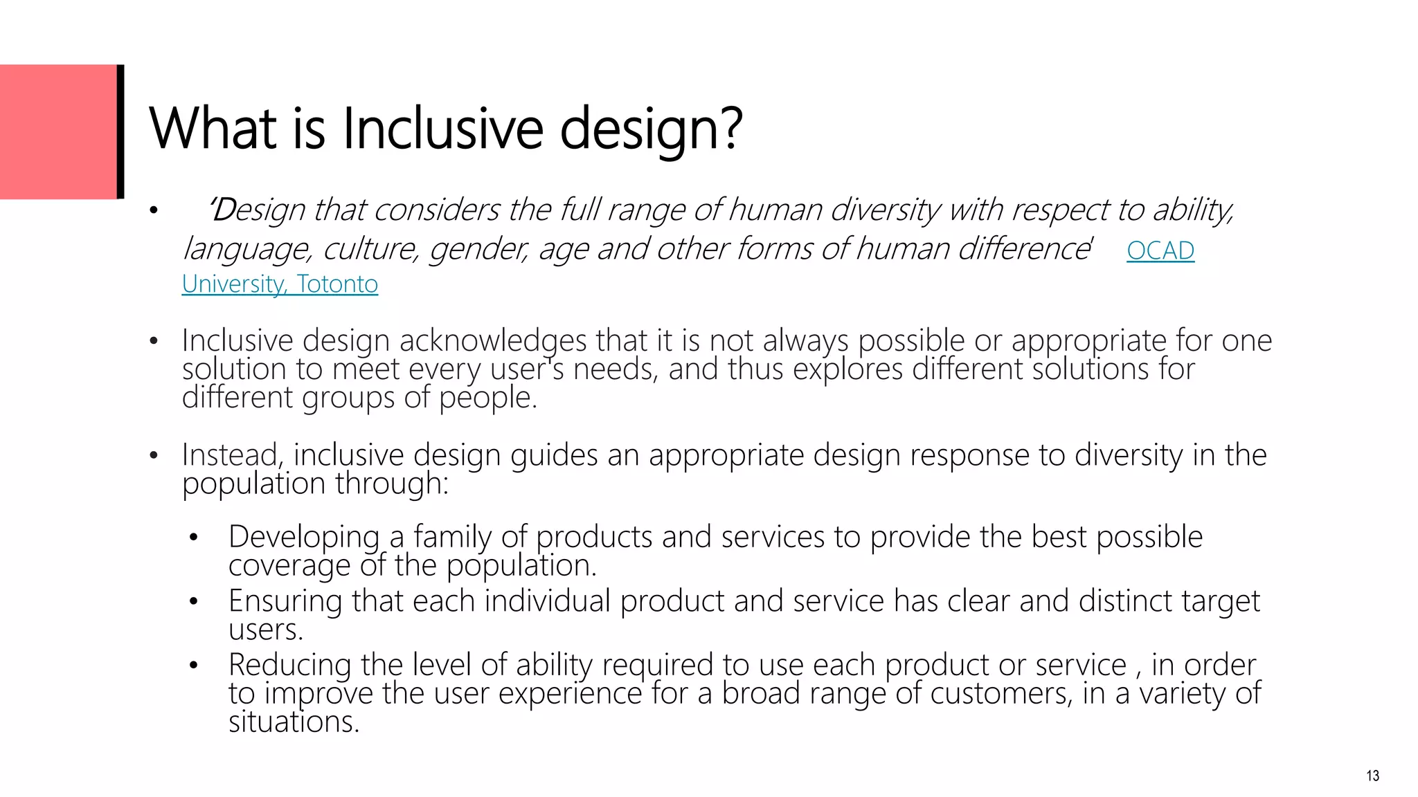 Inclusive Design in the Recruitment Process – and Wider Applications | PPTX