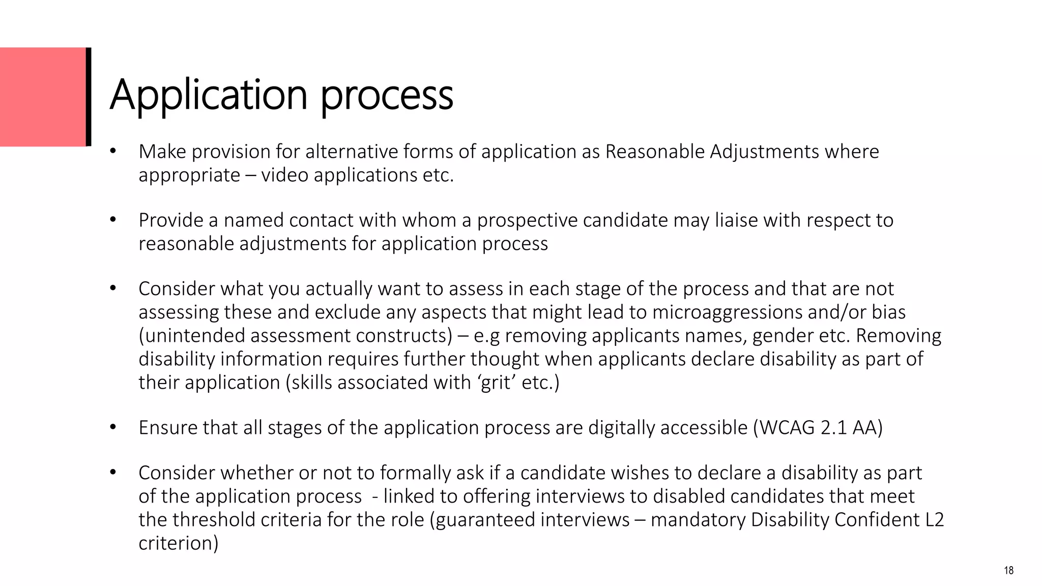 Inclusive Design in the Recruitment Process – and Wider Applications | PPTX