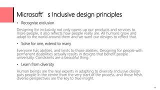 Inclusive Design in the Recruitment Process – and Wider Applications | PPTX