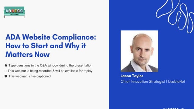 ADA Website Compliance: How to Start and Why it Matters Now | PPT
