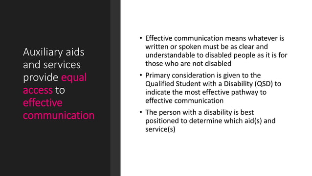 Guide to Digital and Communication Accessibility in Higher Education | PPT