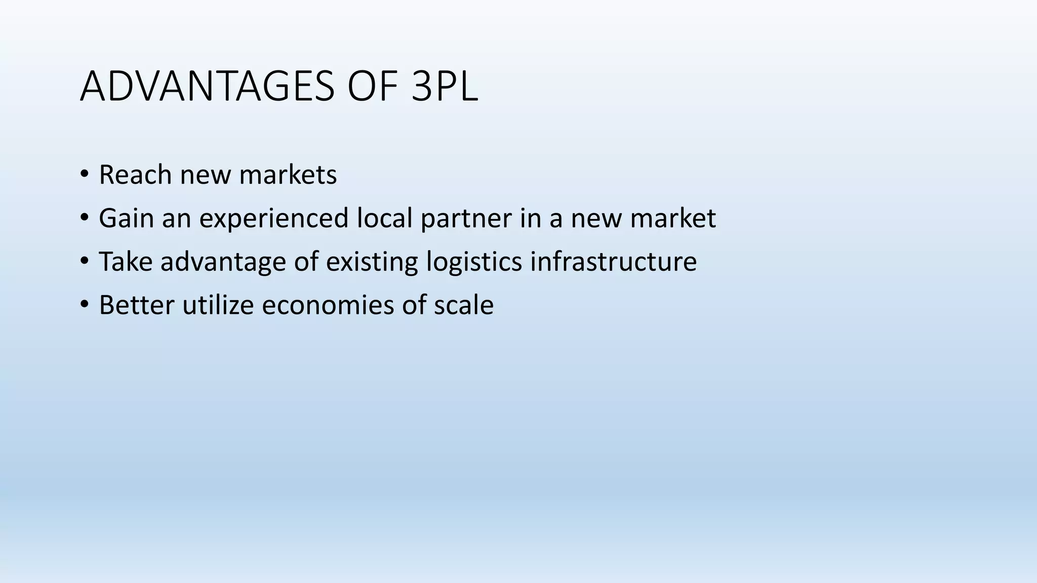 Third party logistics | PPT
