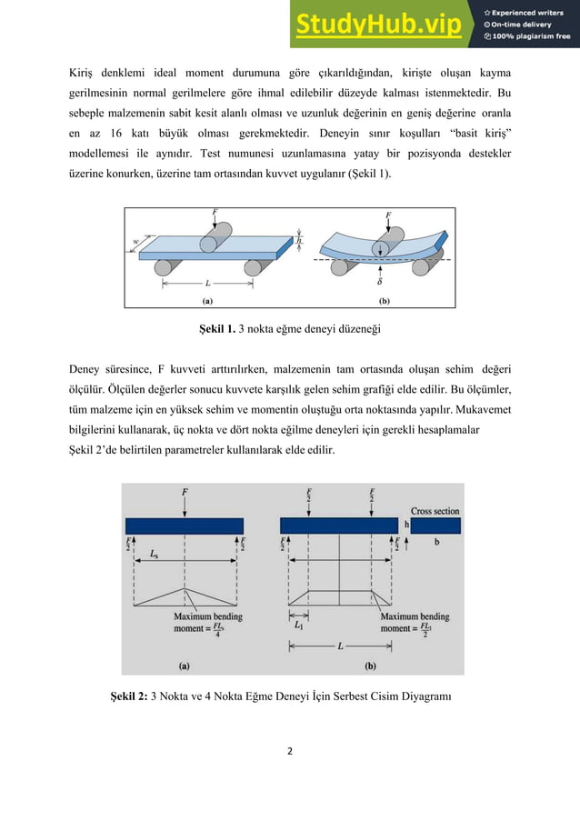 3 Point Bending Experiments | PDF
