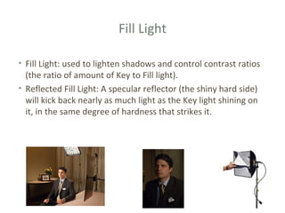 3 point lighting! | PPT | Photography | Arts and Crafts