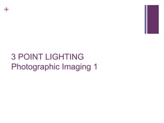 3 point lighting | PPT
