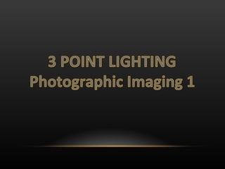 3 point lighting powerpoint | PPT