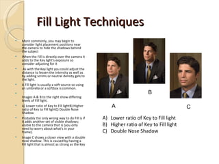 3 Point Lighting for Photography | PPT | Photography | Arts and Crafts