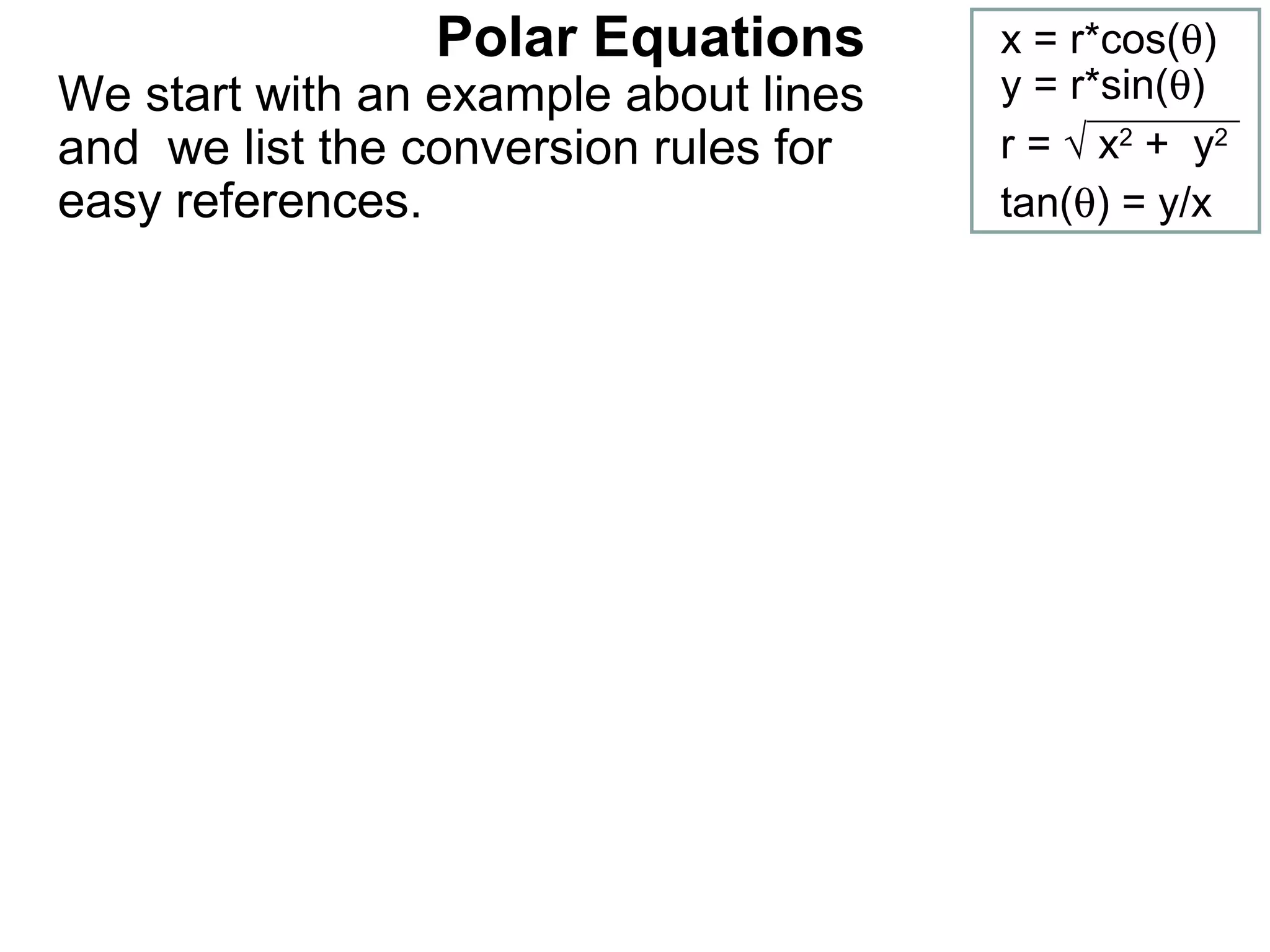 3 polar equations | PPT