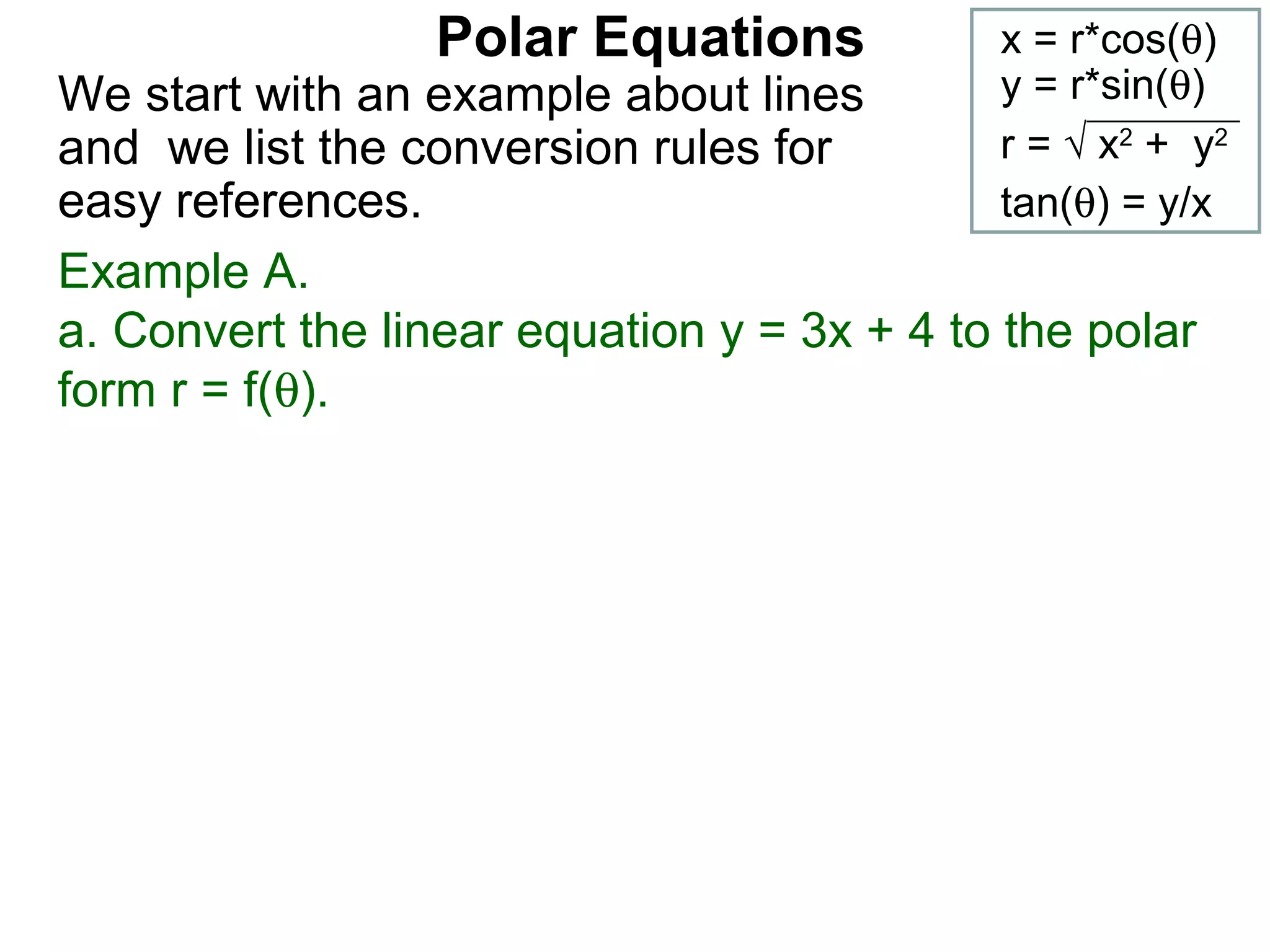 3 polar equations | PPT