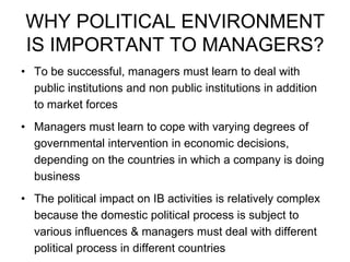 3 political environment | PPT