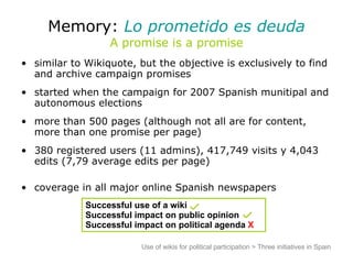 Use of wikis for political participation | PPT