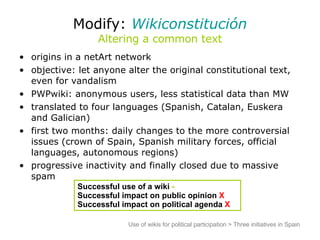 Use of wikis for political participation | PPT