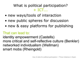 Use of wikis for political participation | PPT