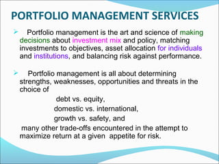 Portfolio Management Services | PPT