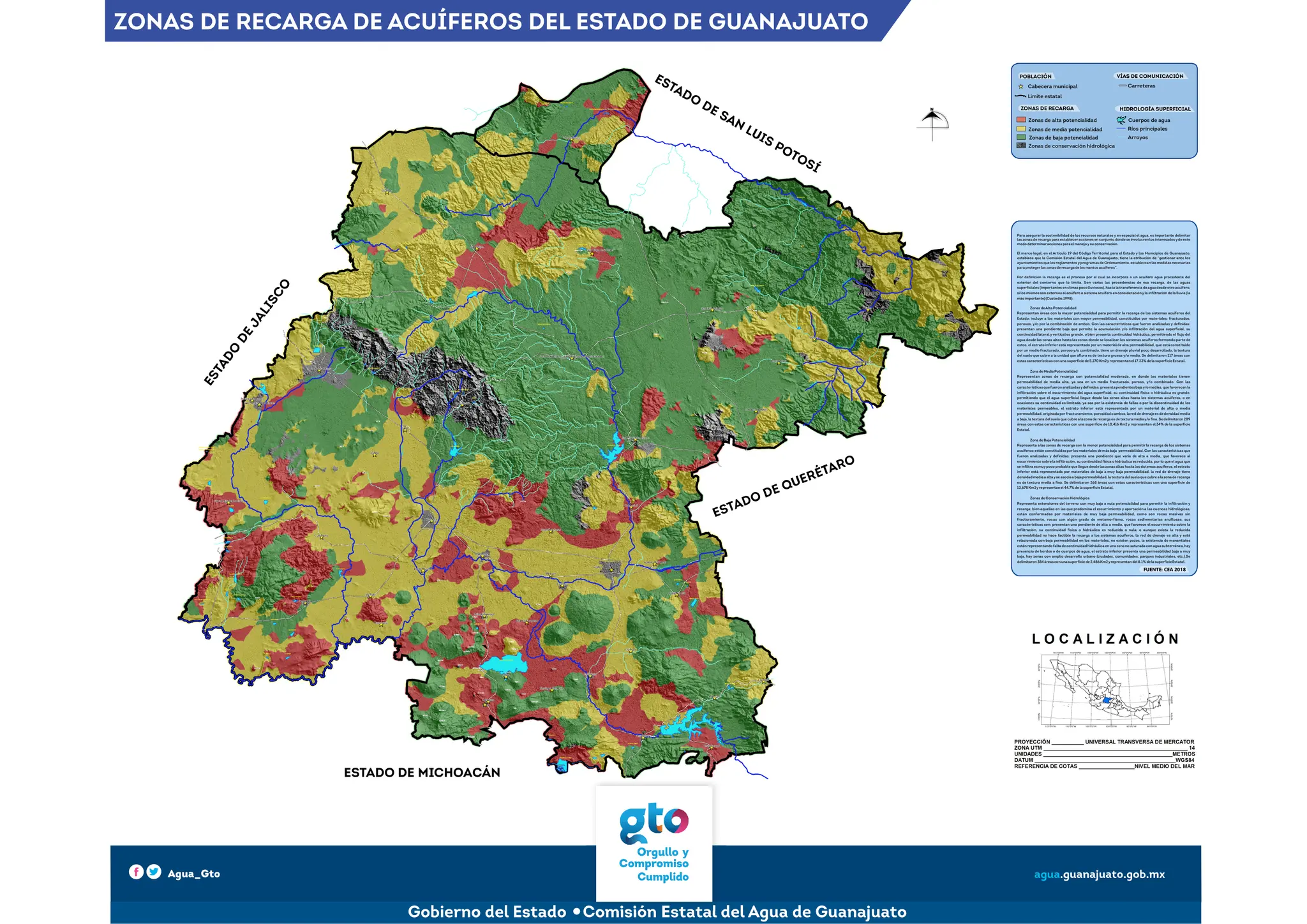 Zonas de recarga de acuíferos de Guanajuato, México | PDF