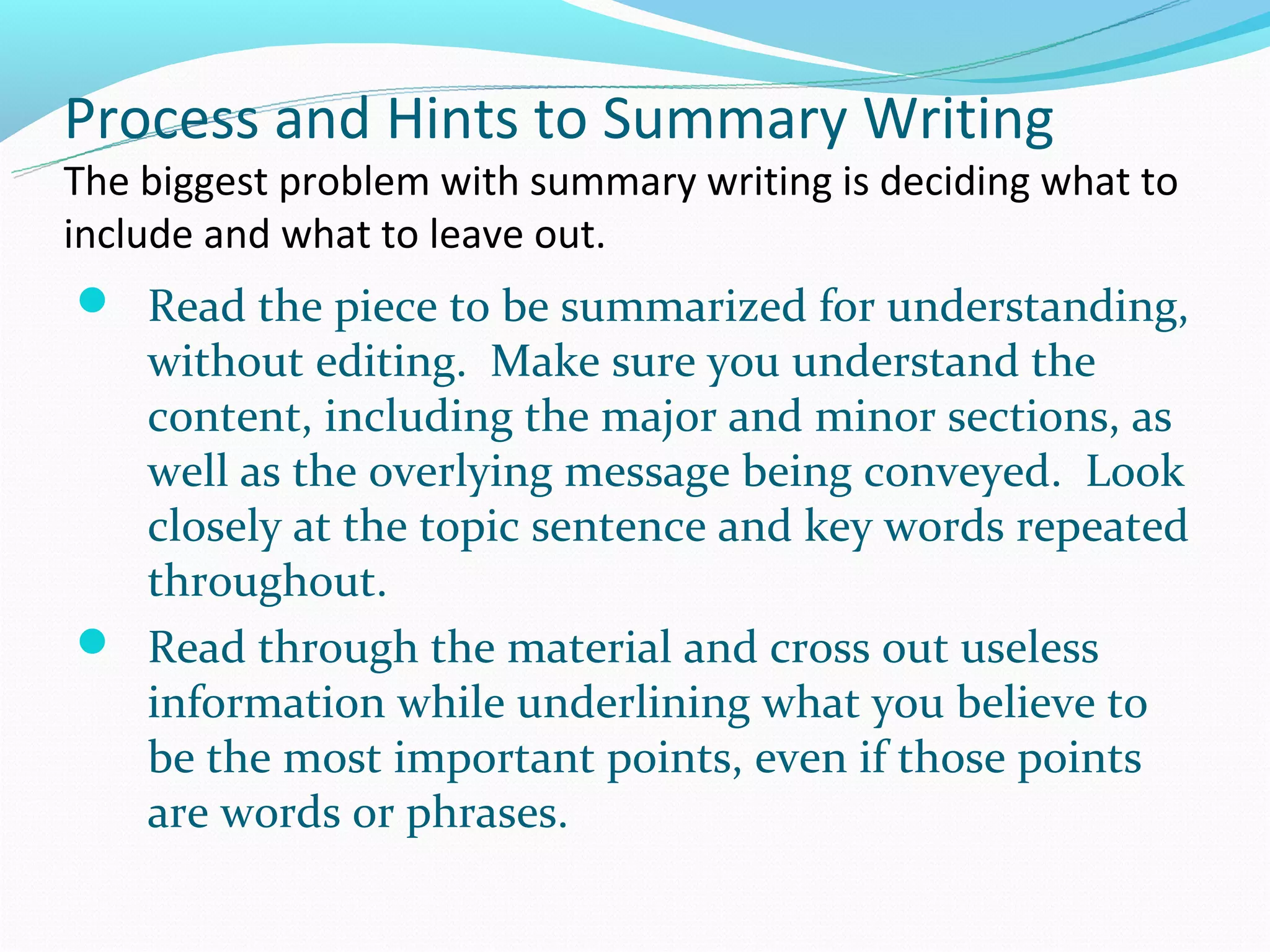 3 power point synopsis writing | PPT