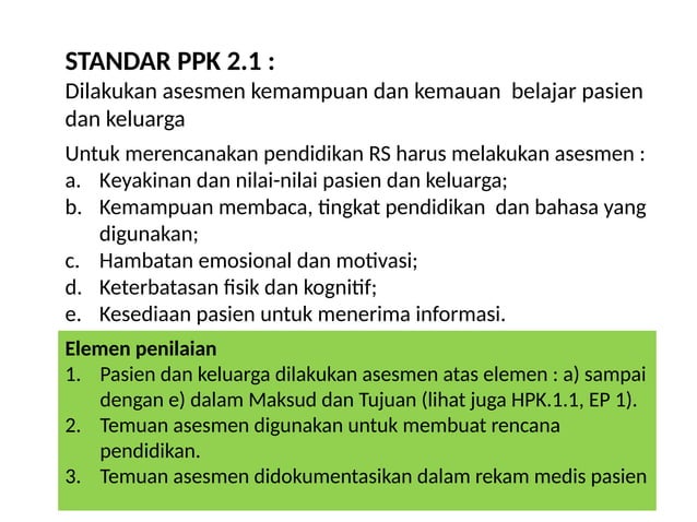 PPK. program pendidikan kesehatan berbasis | PPTX