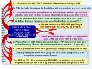 3 ppn dpp, pm, kms, restitusi, & fasilitas | PPTX