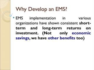 Environmental management systems. (EMS). | PPT