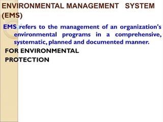 Environmental management systems. (EMS). | PPT